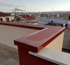 Scossalina In Lamiera Zincata E Verniciata 1 Metro Lineare