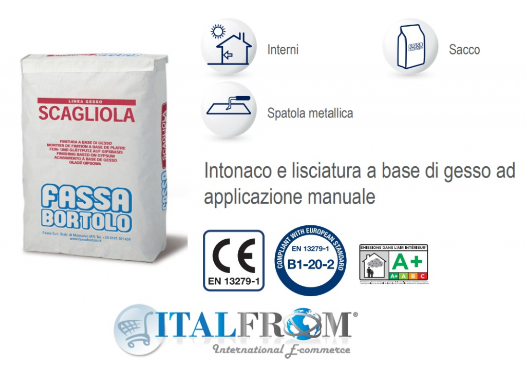 Intonaco e Lisciatura FASSA SCAGLIOLA a Base di Gesso ad Applicazione ...