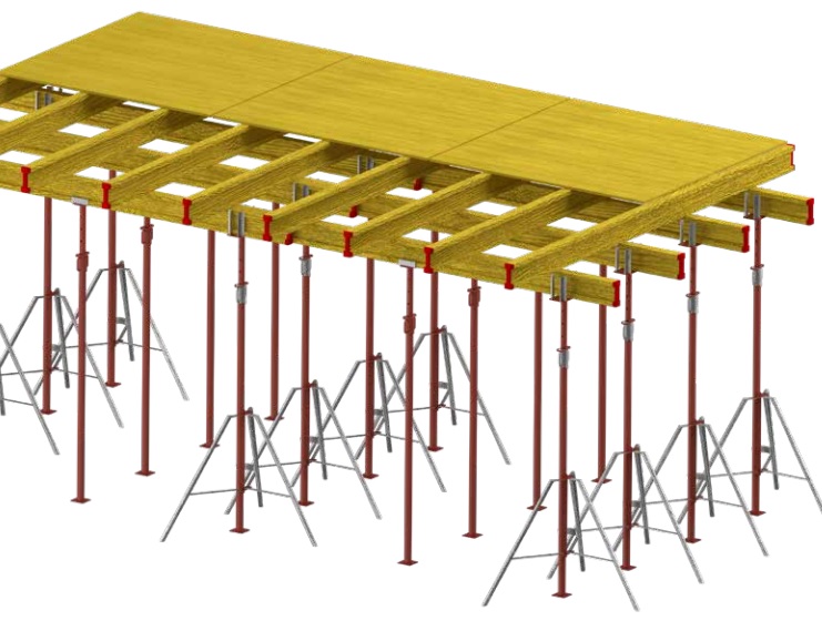 Conf. 50 Pz Puntello a Ghiera Esterna Serie EN 1065 Classe D Varie Misure